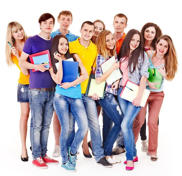 Group student with notebook. Stock Photo by ©poznyakov 18930519