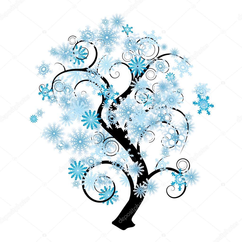 Snowflake tree Stock Vector Image by ©Nicemonkey #13609524