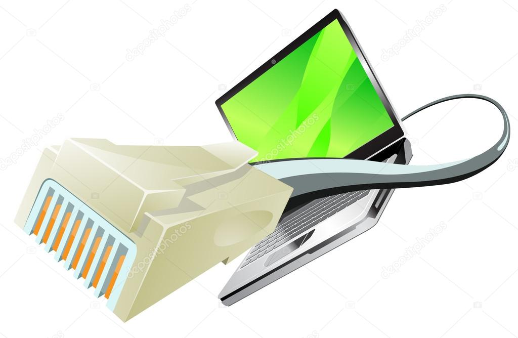 Computer connected to internet Stock Vector Image by ©ayax55 #45141025