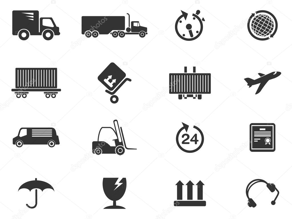 Símbolos de transporte de carga Stock Vector by ©ayax55 45370067
