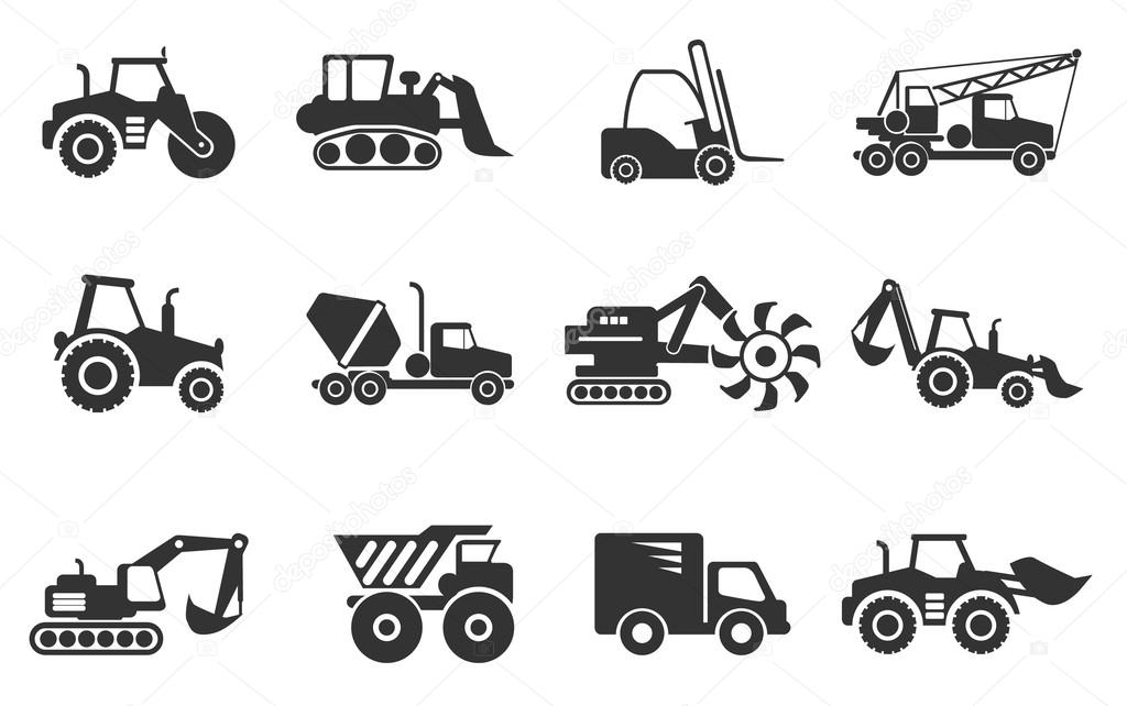 Símbolos de las máquinas de construcción 2024