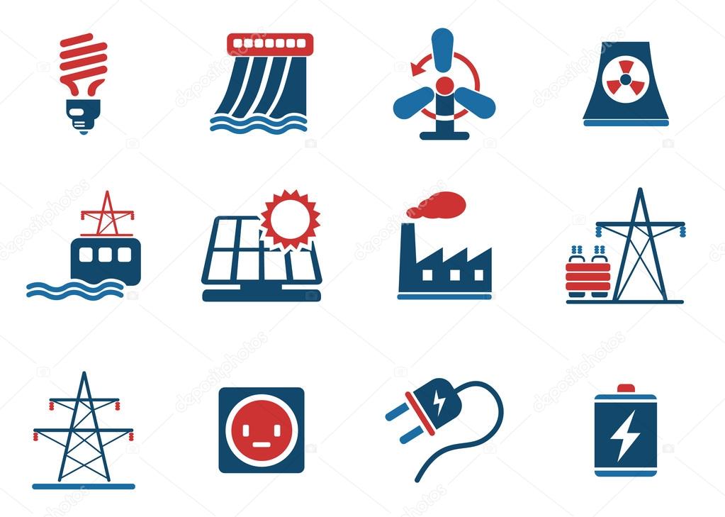 Icon Set, Energy and Industry Stock Vector Image by ©ayax55 #47288289