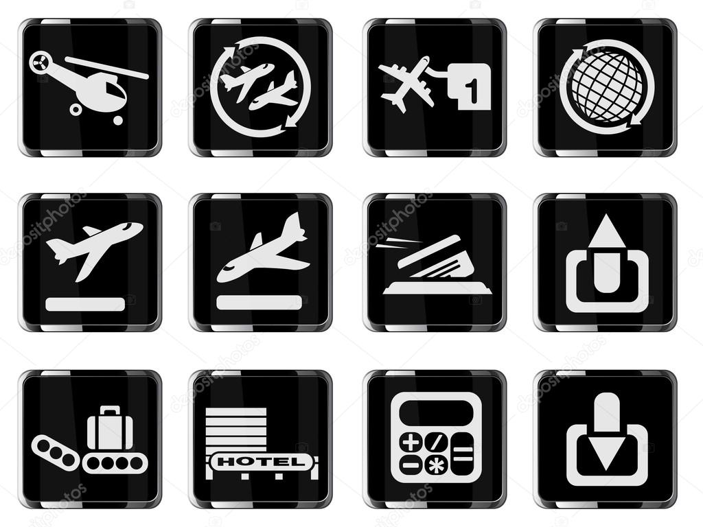 Iconos del aeropuerto Vector de stock por ©ayax55 47579835