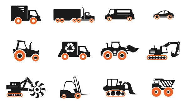 Symbols of Transportation & Loading Machines Stock Vector Image by ...