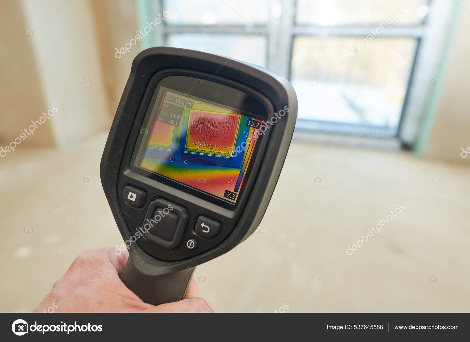 Thermal imaging camera inspection window for temperature check and ...