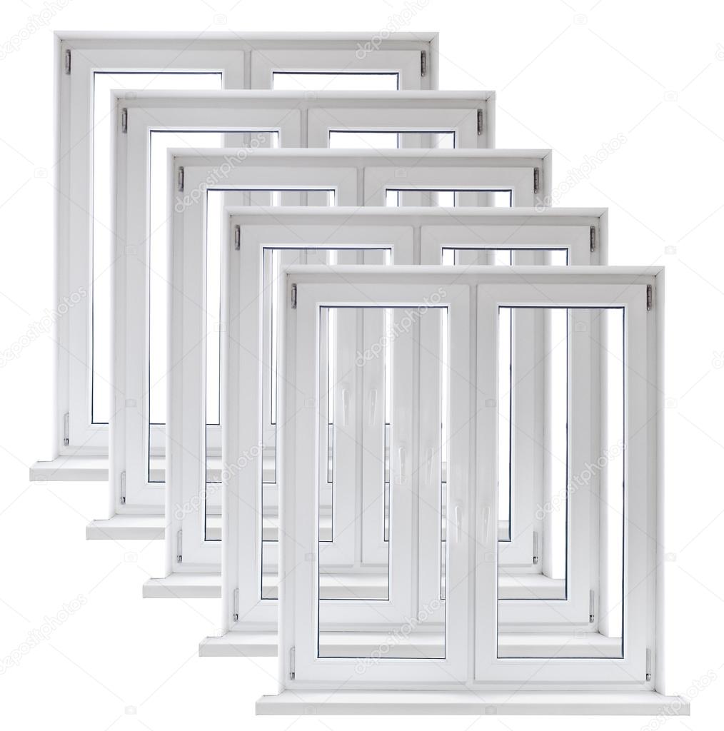 White plastic door windows Stock Photo by ©antiksu 36163001
