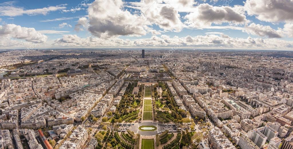 vue panoramique depuis la tour eiffel à paris — Photographie william87 © #13558699