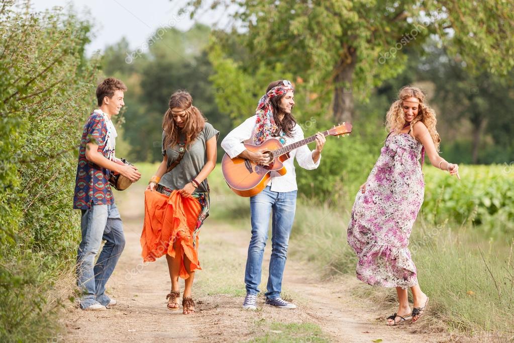 Hippies Dancing