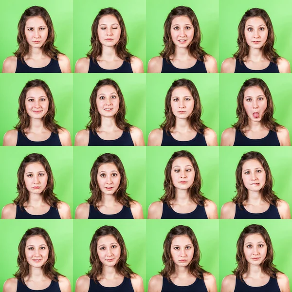 Beautiful Young Woman Multiple Portrait Stock Photo by ©william87 50466751