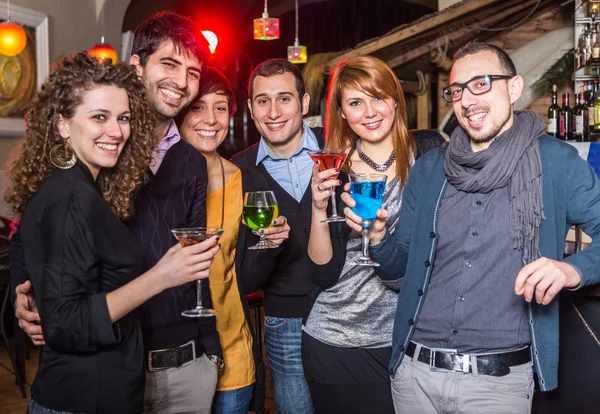 Group of Friends in a Night Club - Stock Image - Everypixel