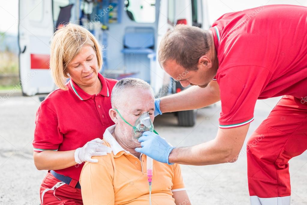 Rescue Team Providing First Aid Stock Photo by ©william87 32228715