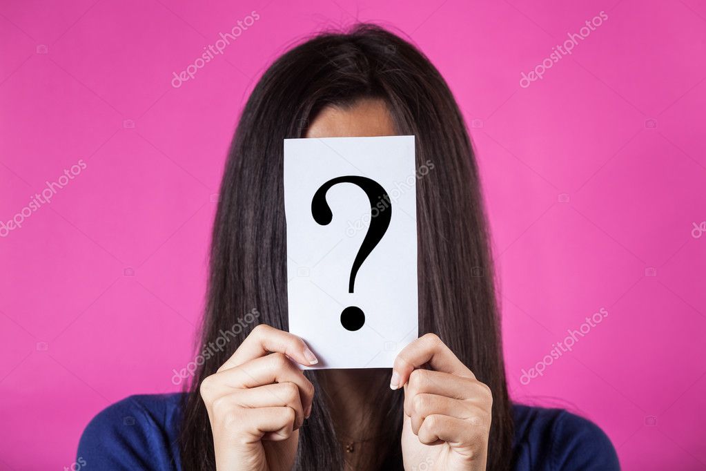 Female Face With Question Mark