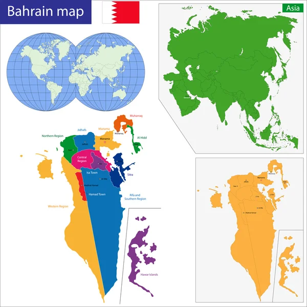 100,000 Political map of bahrain Vector Images | Depositphotos