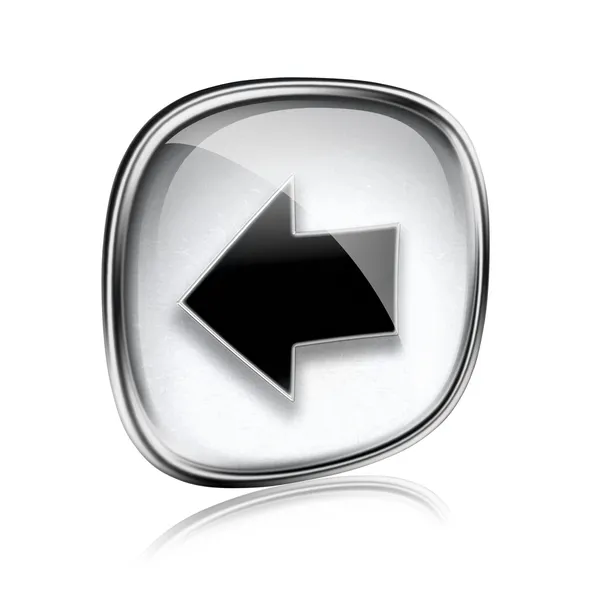 Arrow left icon grey — Stock Photo © zeffss #7008775