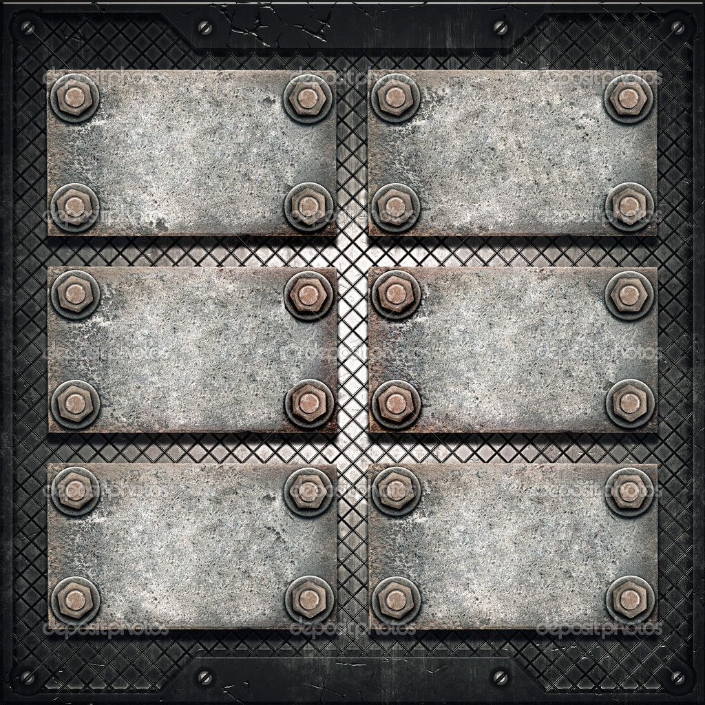 Old metal plate on metallic wall Stock Photo by ©zeffss 30554353