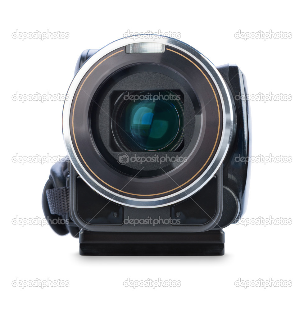 Digital video camera isolated on white background — Stock Photo ...