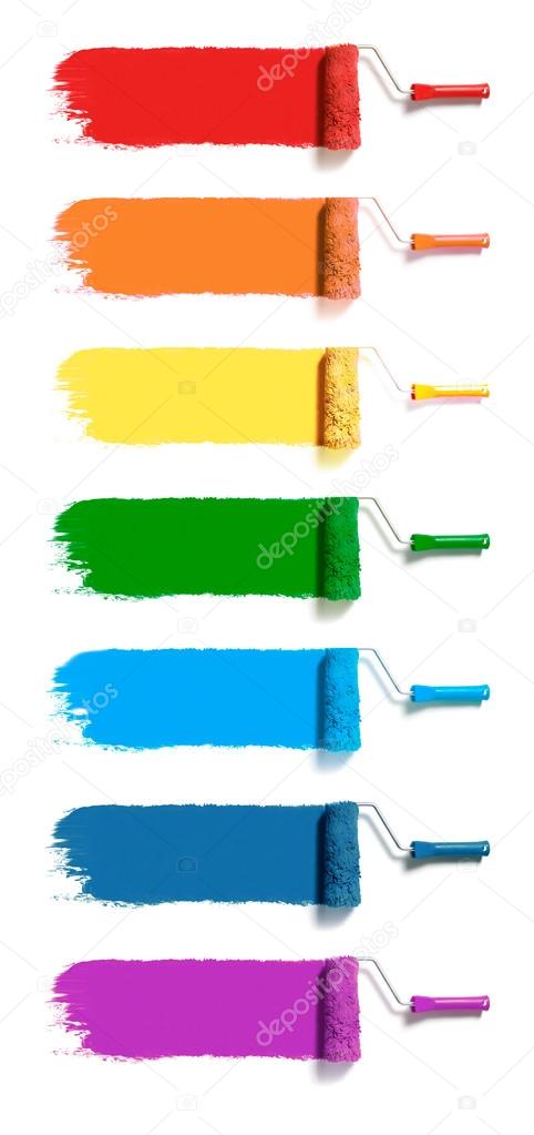 Color paint rollers — Stock Photo © nrey_ad #21626723