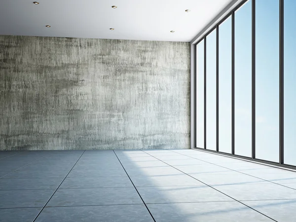 Empty room with window — Stock Photo © Ciklamen #21312001