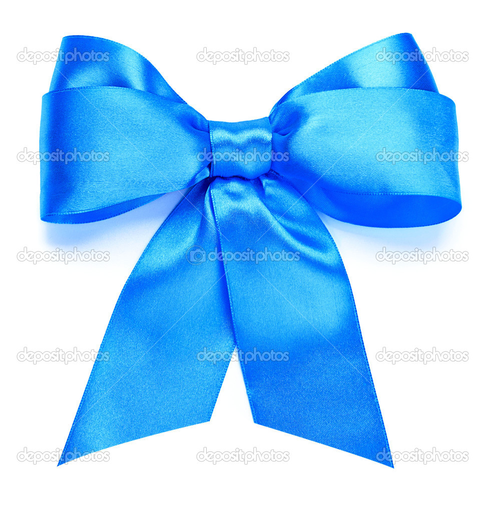 Blue bow — Stock Photo © Timmary #34253257