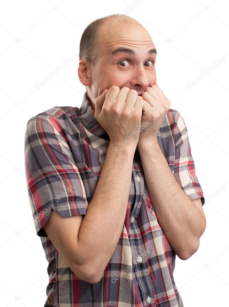 Shocked bald man Stock Photo by ©spaxiax 14815685