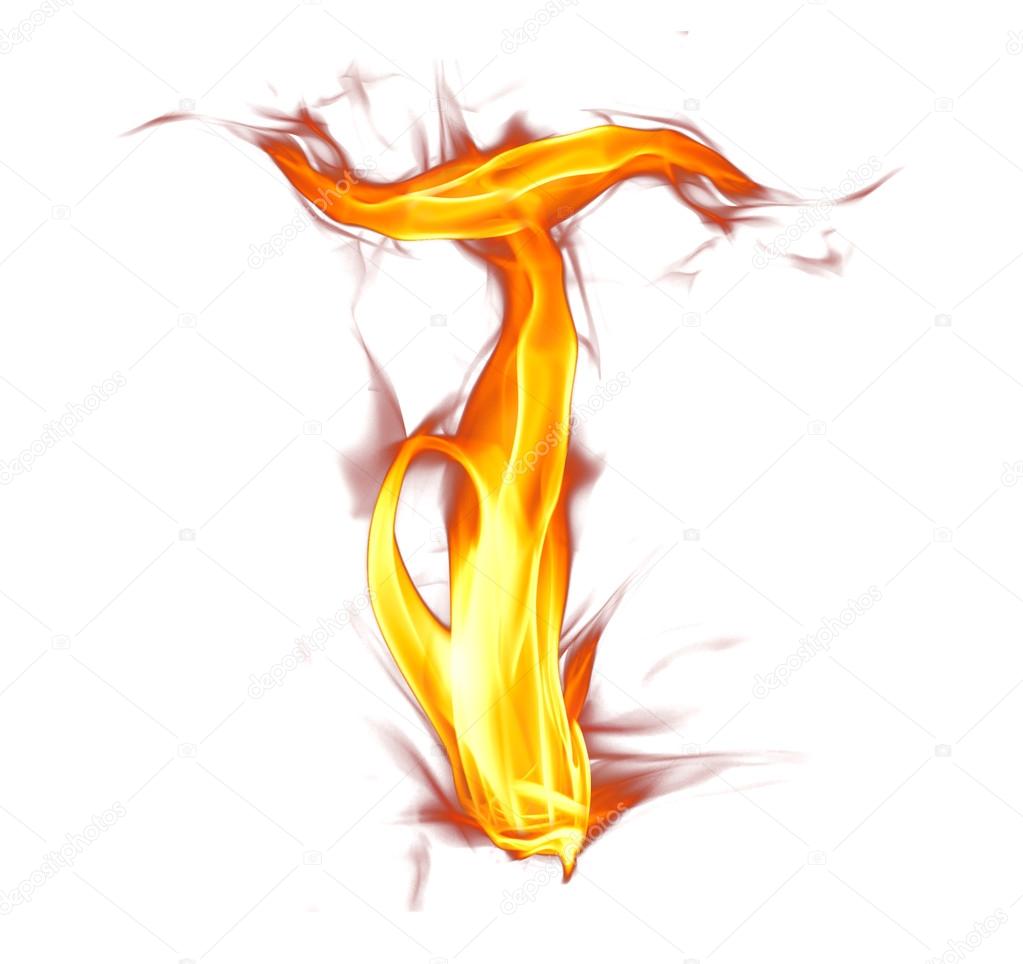 Fire letter — Stock Photo © spaxiax #21054215