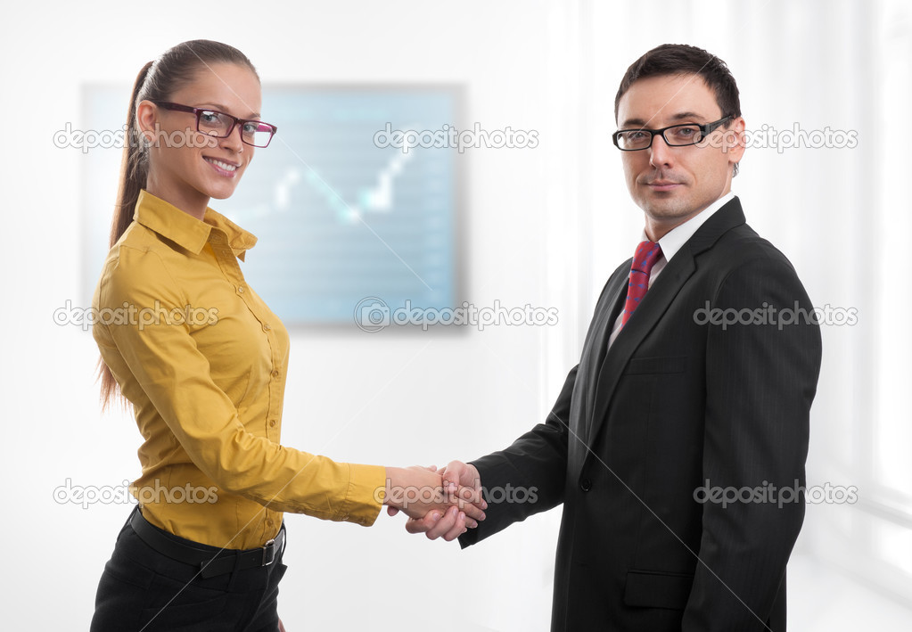 Business people. handshake Stock Photo by ©spaxiax 31110721