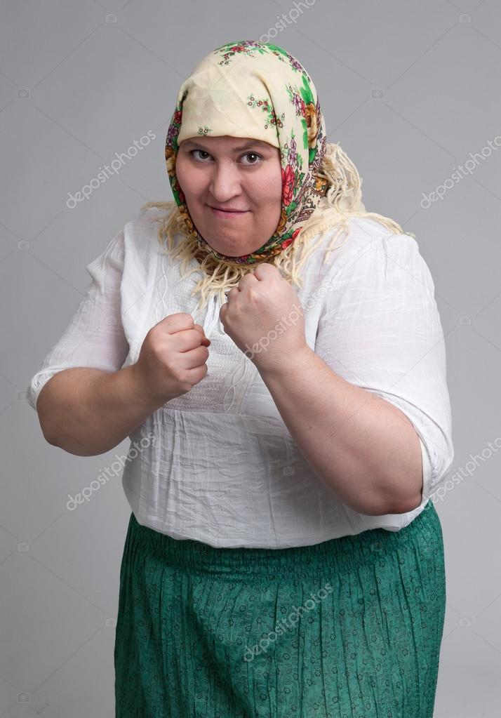 Fat woman — Stock Photo © spaxiax #39032633