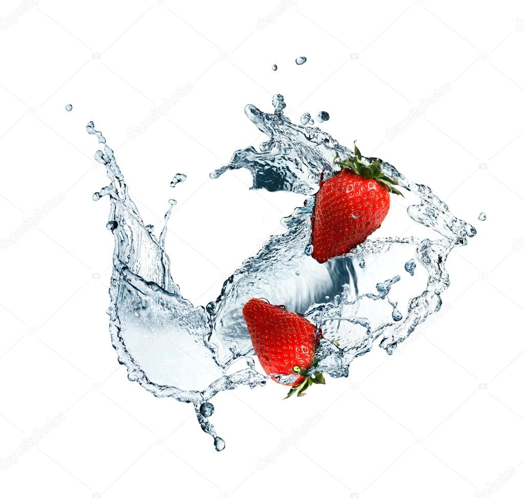 Strawberry In Water Stock Photo by ©kvkirillov 14067786