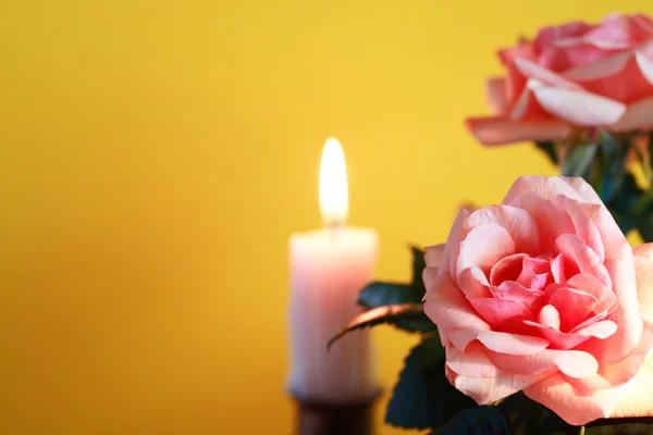 Candle and roses Pictures, Candle and roses Stock Photos & Images ...