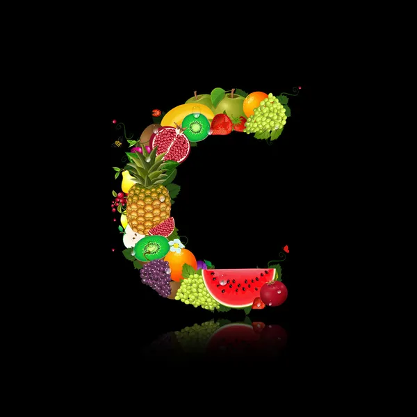 Fruit and vegetable alphabet Stock Vectors, Royalty Free Fruit and ...