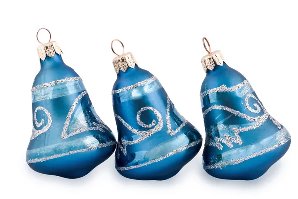 Blue Christmas hand bells — Stock Photo © irogova #1056828