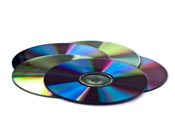 Stack of Cd or DVD roms isolated — Stock Photo © InvisibleViva #1404512