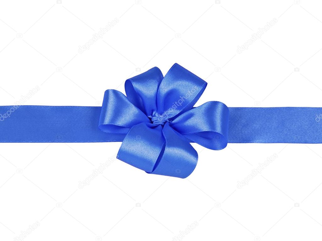 Blue bow — Stock Photo © irogova #27843807