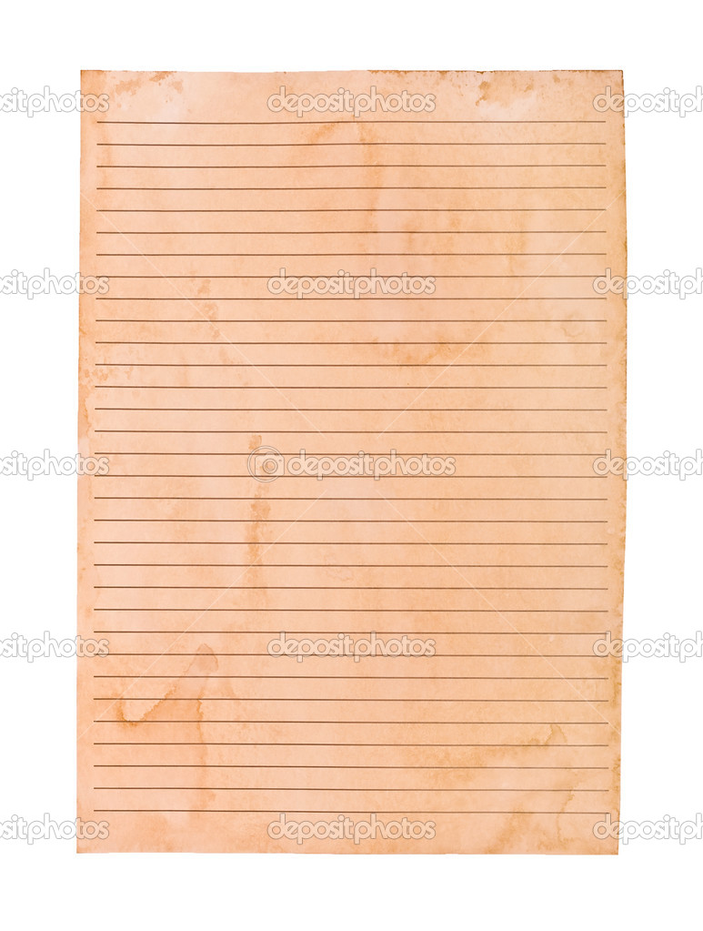 Old ruled paper Stock Photo by ©irogova 27946879