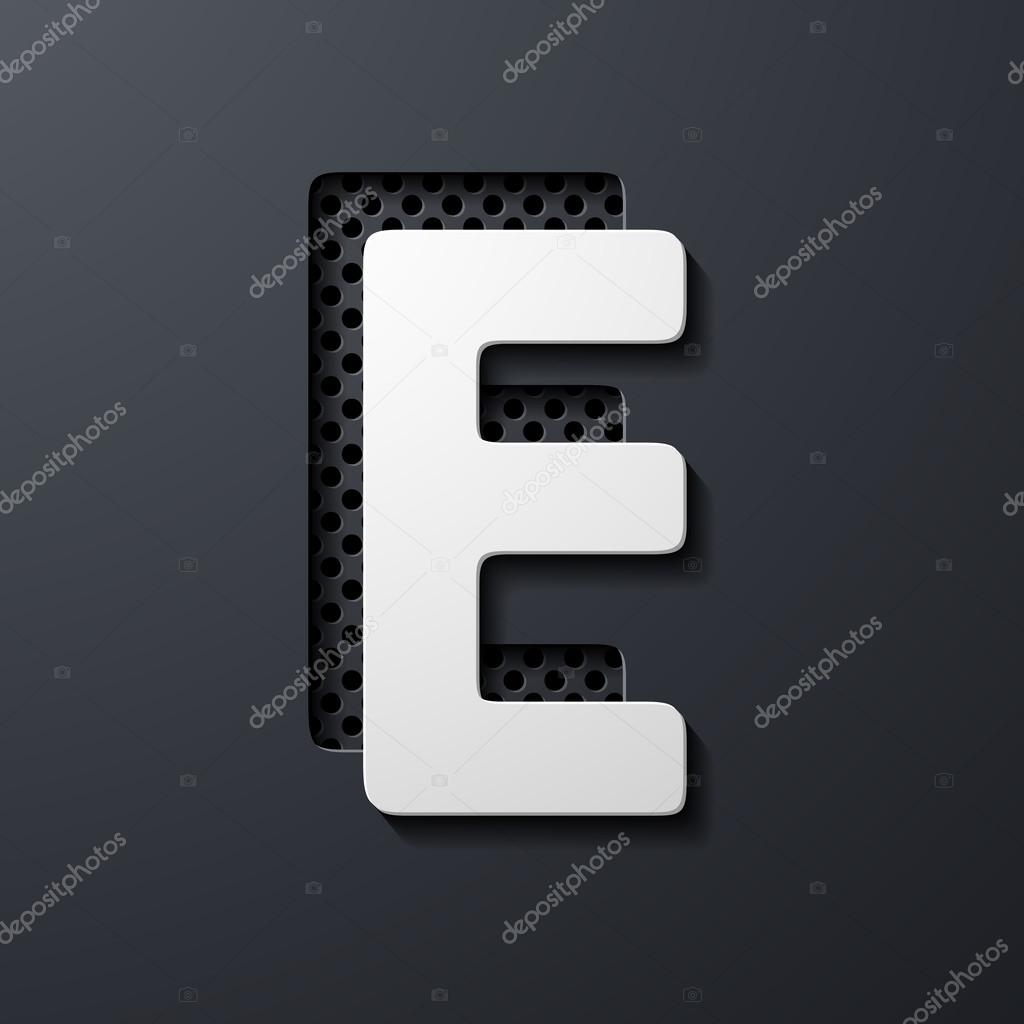 Letra E Vector de stock #33590715 de ©sergio77