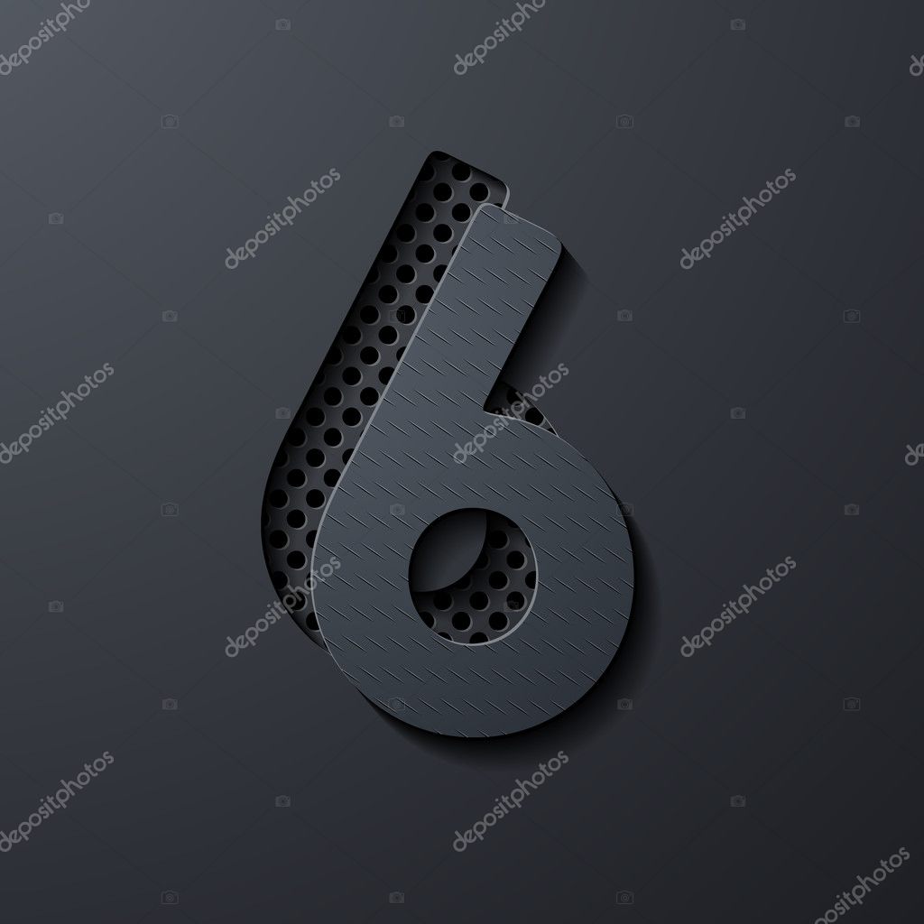 Number 6 Stock Vector by ©sergio77 33591933