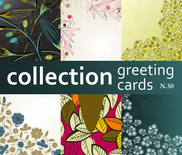 Collection greeting cards Stock Vector by ©sergio77 34010089