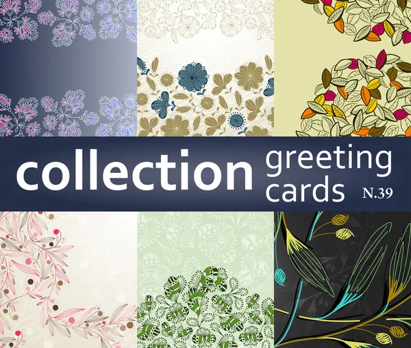 Collection greeting cards Stock Vector by ©sergio77 34005989