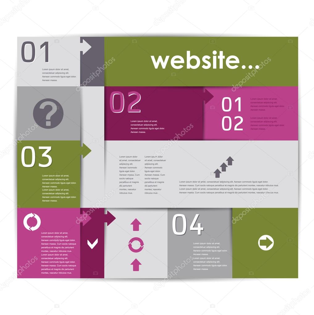 Layout for the website and infographics Stock Vector Image by ©sergio77 ...