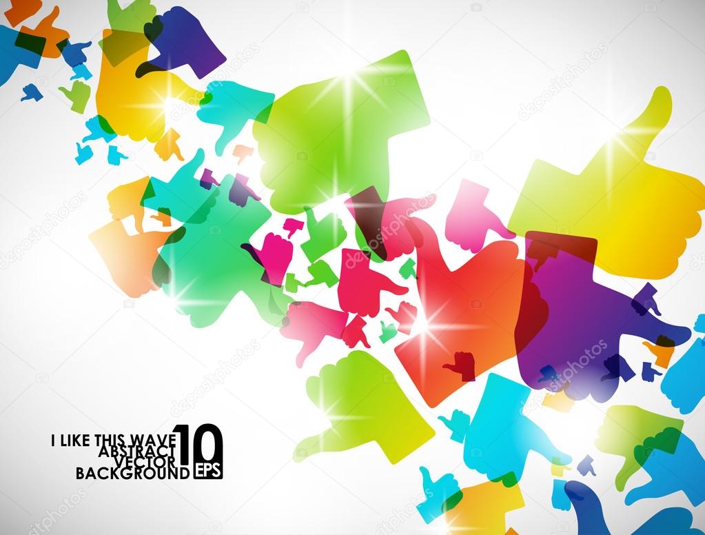 Like symbol background Stock Vector by ©sergio77 #34044397