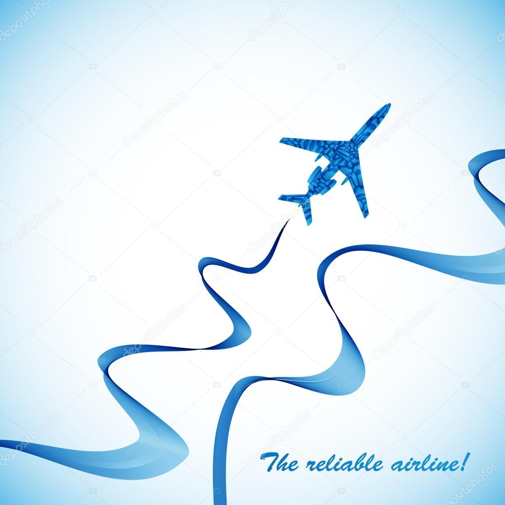 Airplane, vector abstract background Stock Vector Image by ©sergio77 ...