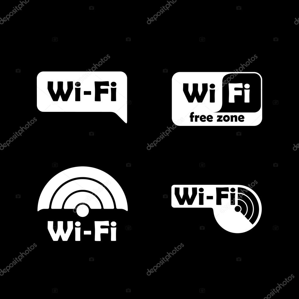 Free Zone wi-fi, sticker Stock Vector by ©sergio77 34057917