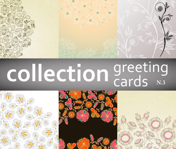 Collection greeting cards Stock Vector by ©sergio77 #34010097