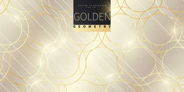 Golden geometric abstract pattern. Luxurious golden linear ornament ...