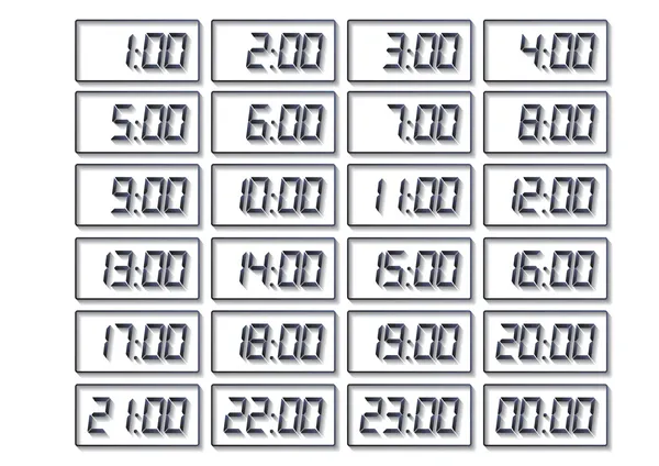 Reloj digital imágenes de stock de arte vectorial | Depositphotos