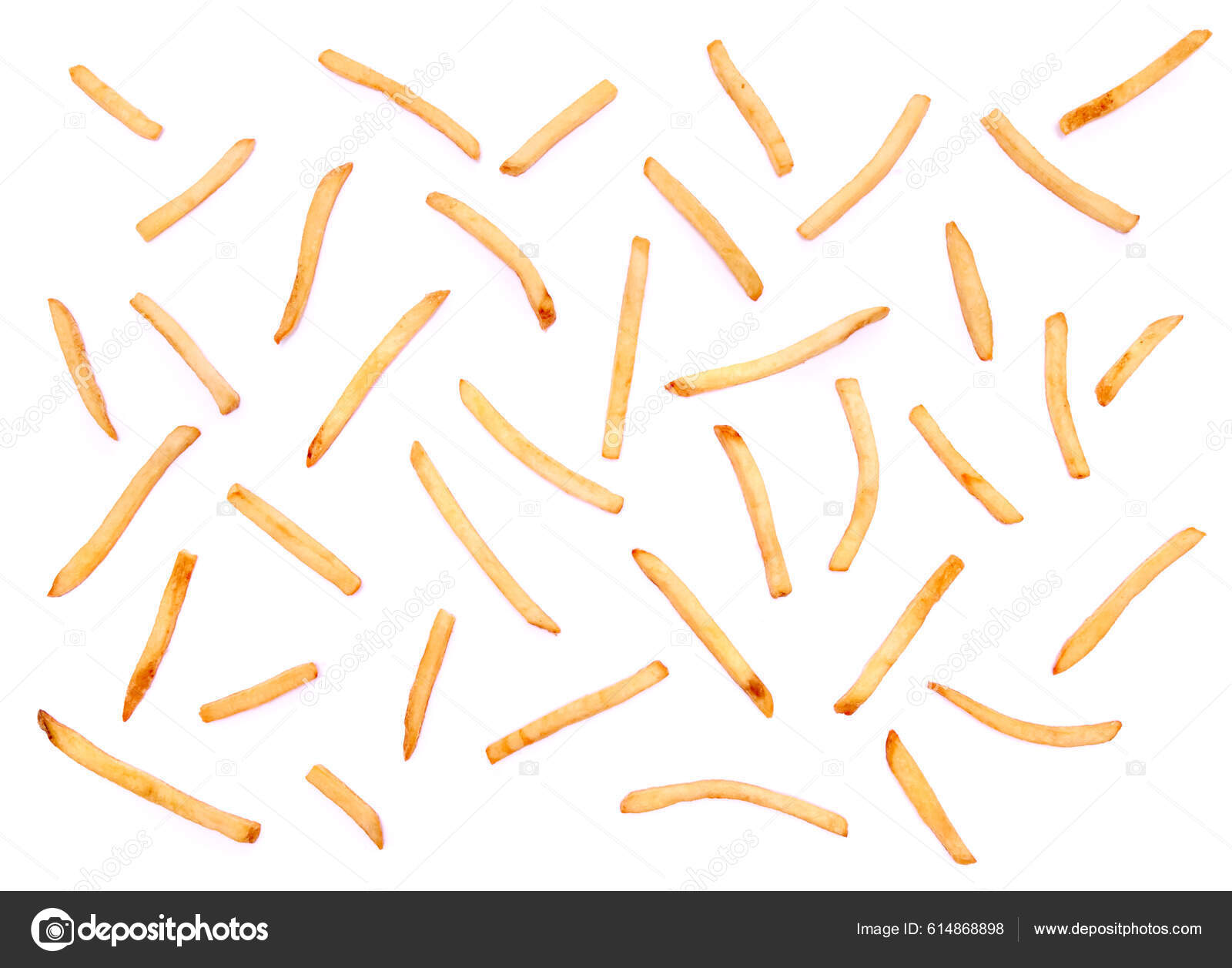 French Fries Potatoes Isolated White Background Stock Illustration by ©repinanatoly #614868898