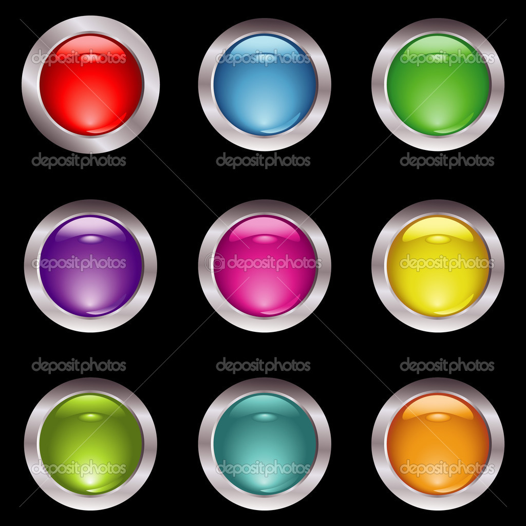 Set of buttons Stock Vector Image by ©Marisha #29546471