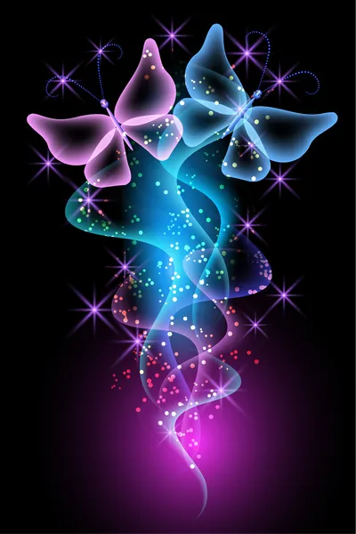 663 Neon motyl Vector Images | Depositphotos