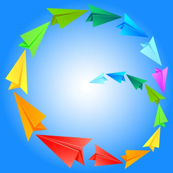Paper airplanes Vector Art Stock Images | Depositphotos