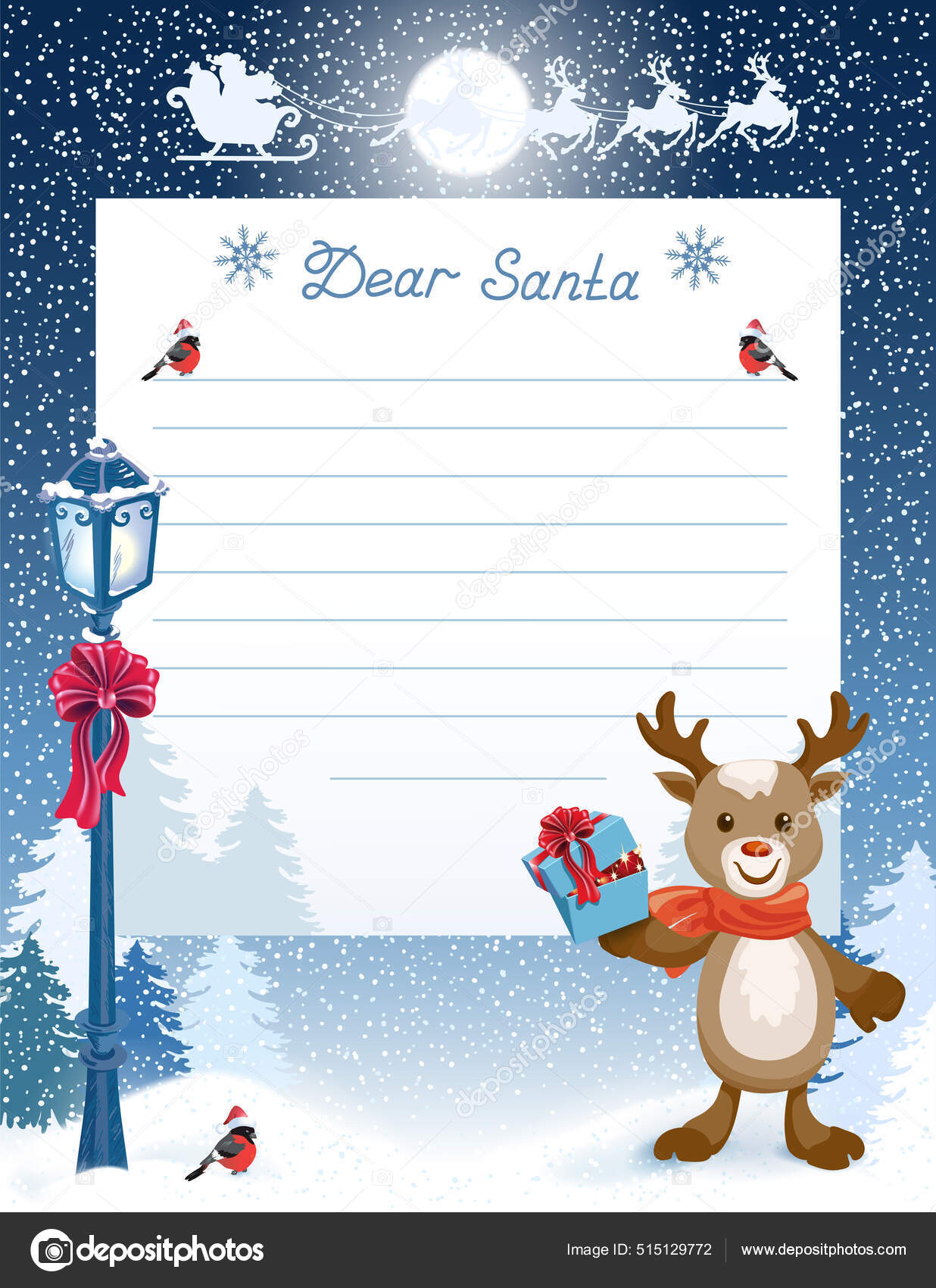 Lista De Deseos Clip Art Lista De Deseos De Navidad Diseño Colorido